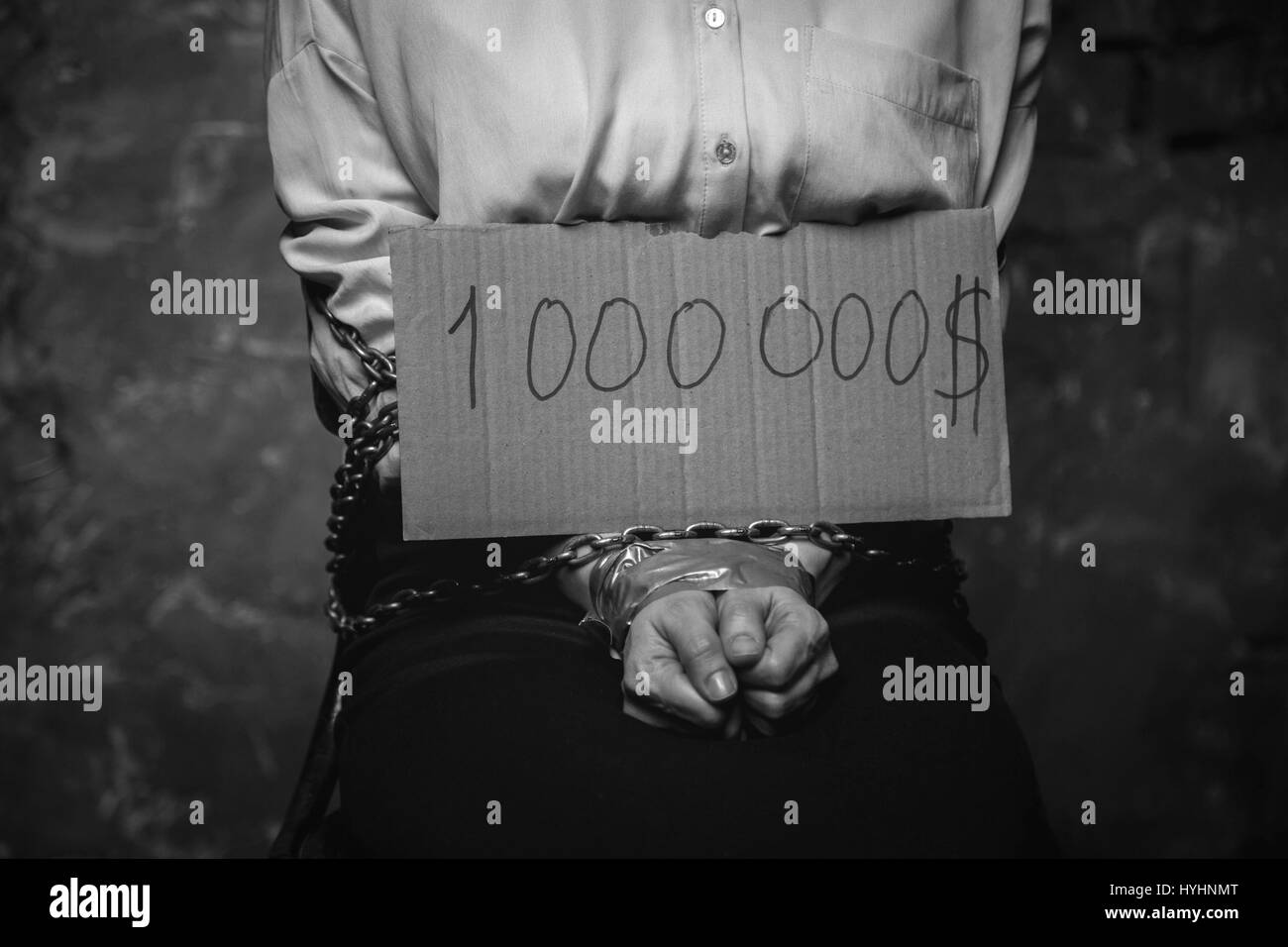 Captive ransom Black and White Stock Photos & Images - Alamy