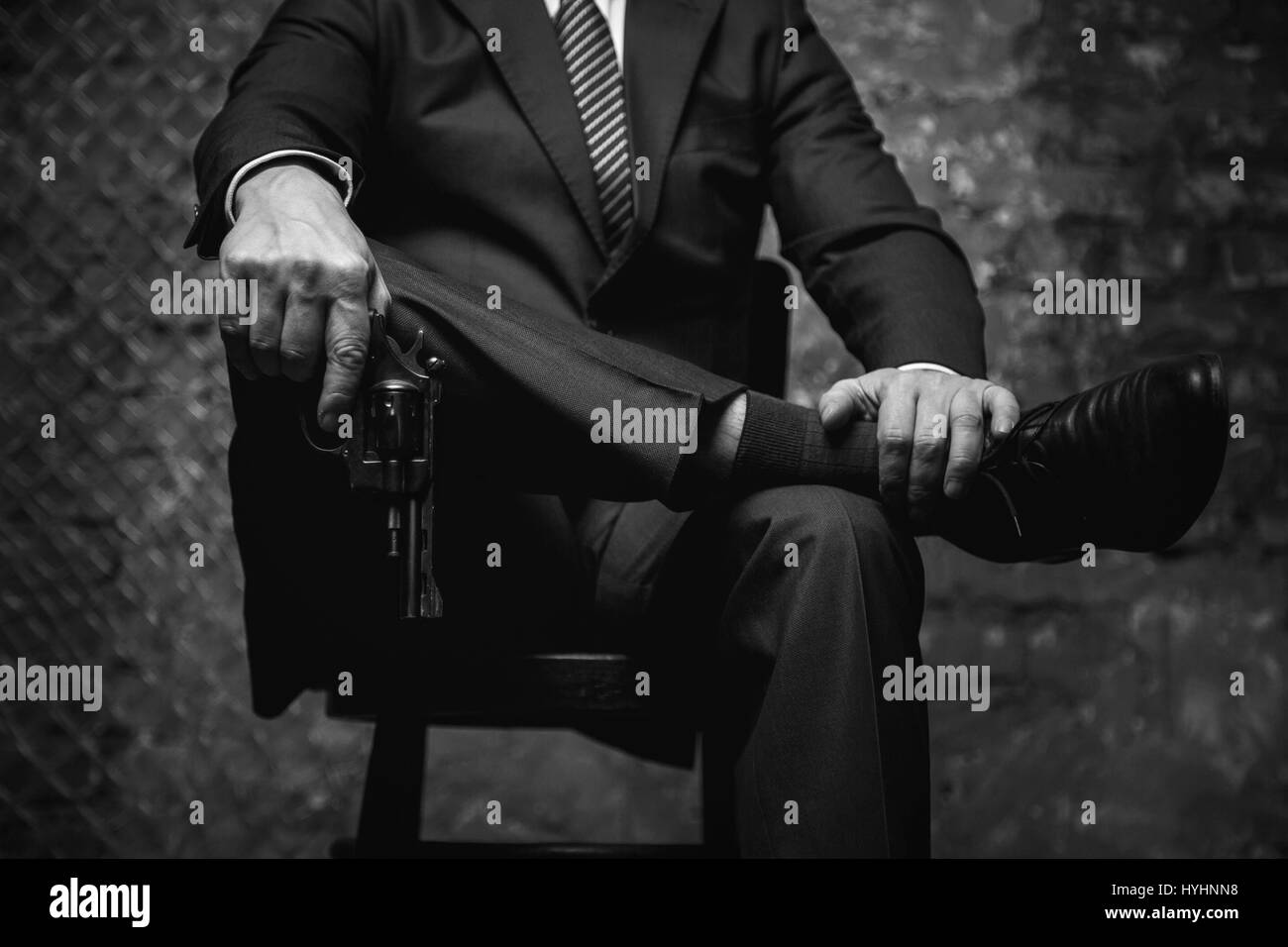 Boss showing Black and White Stock Photos & Images - Alamy
