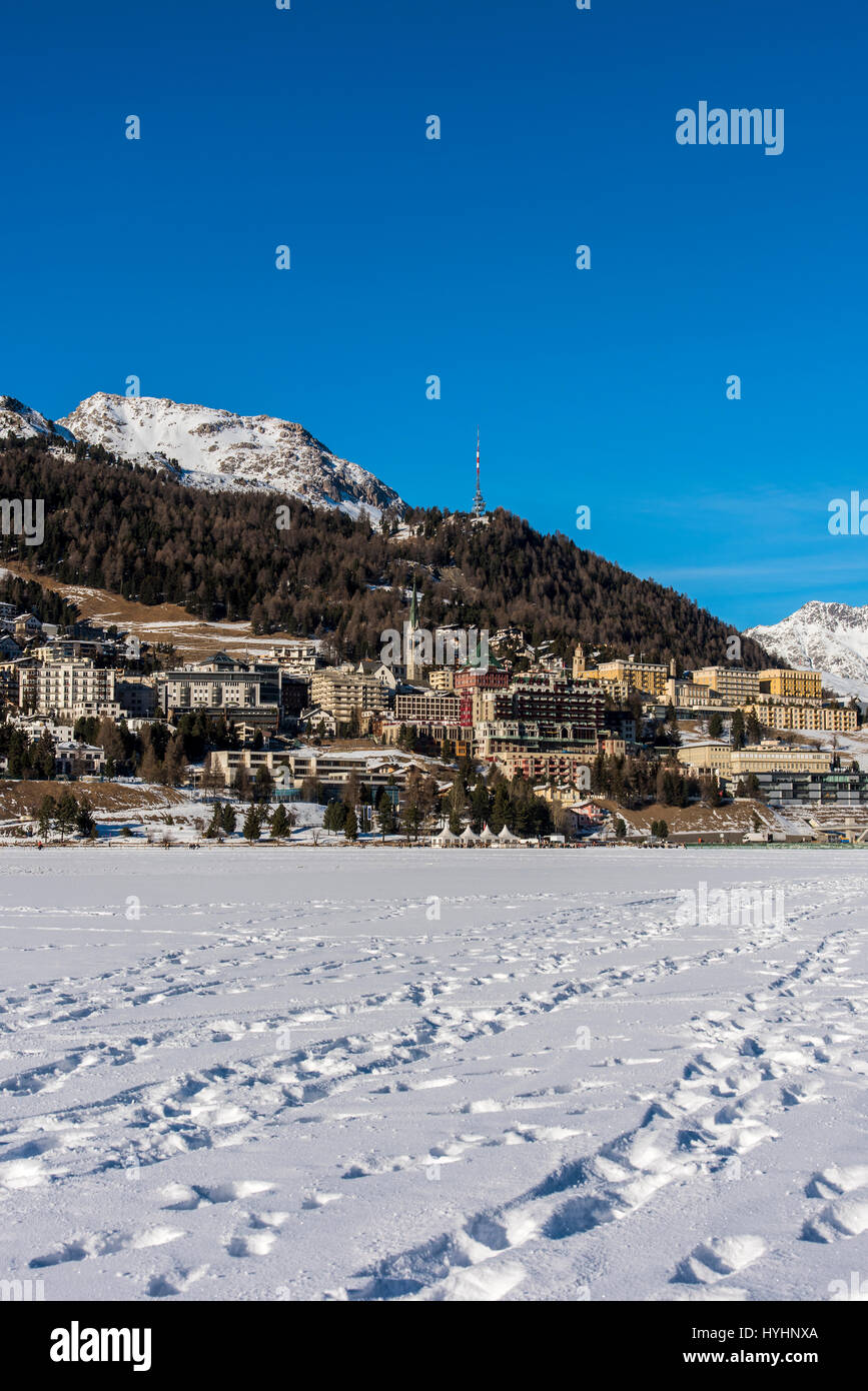 Swiss winter resort st moritz hi-res stock photography and images - Alamy