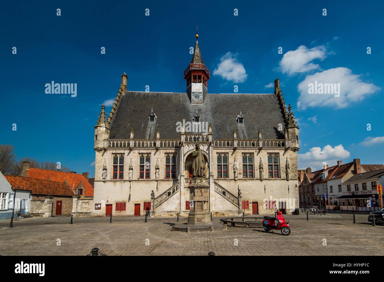 Town hall, Damme, West Flanders, Belgium Stock Photo - Alamy
