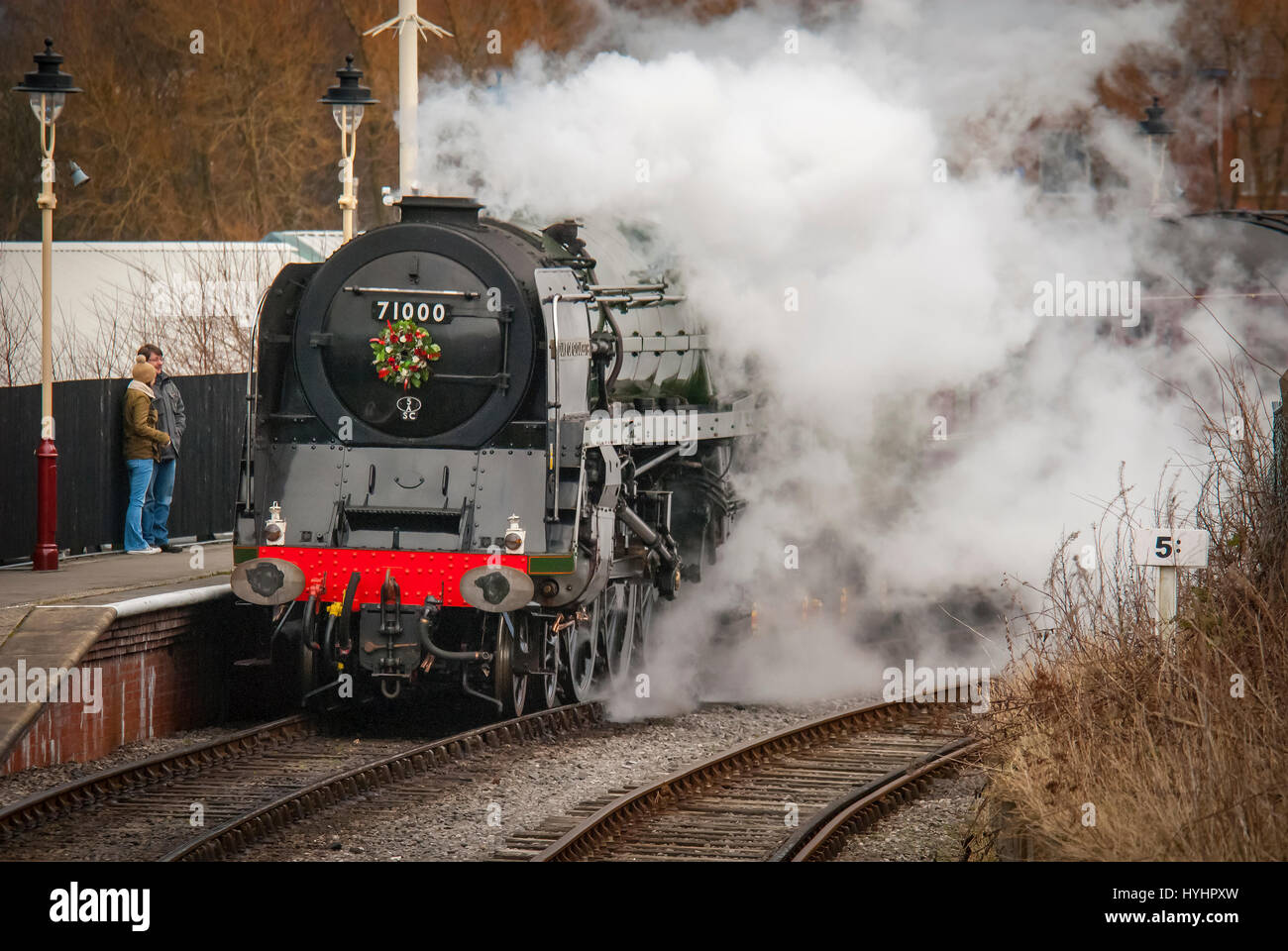The East Lancashire Railway. Pictured is the unique BR Class 8 Pacific ...