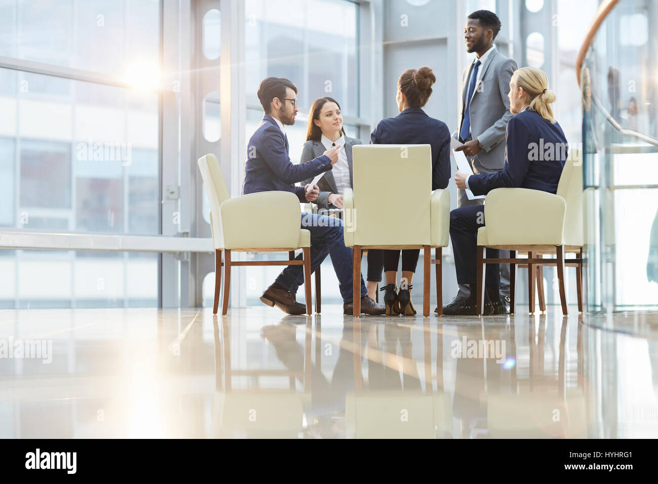 Group business professionals working hi-res stock photography and ...