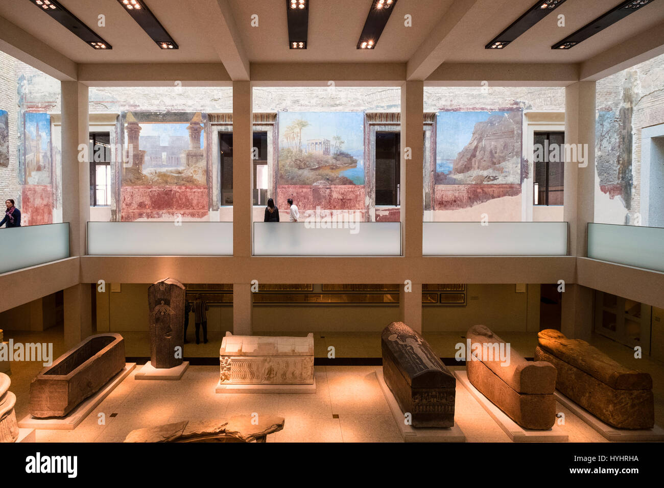 Interior of Neues Museum , Egyptian Court, on Museum Island ...