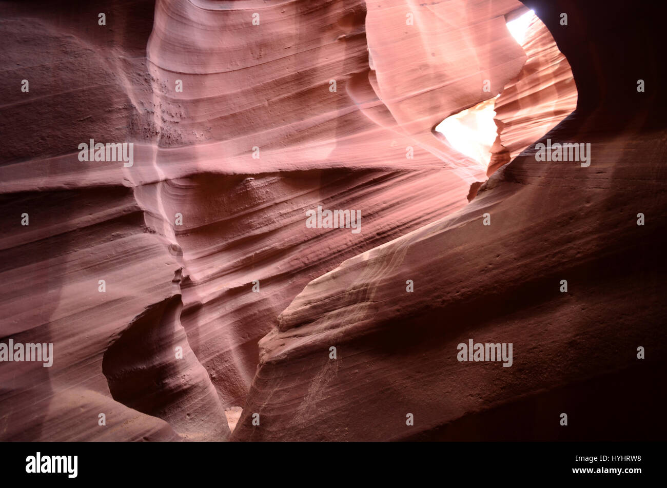 Flash floods carved out the slot canyons of Antelope Canyon in Arizona ...