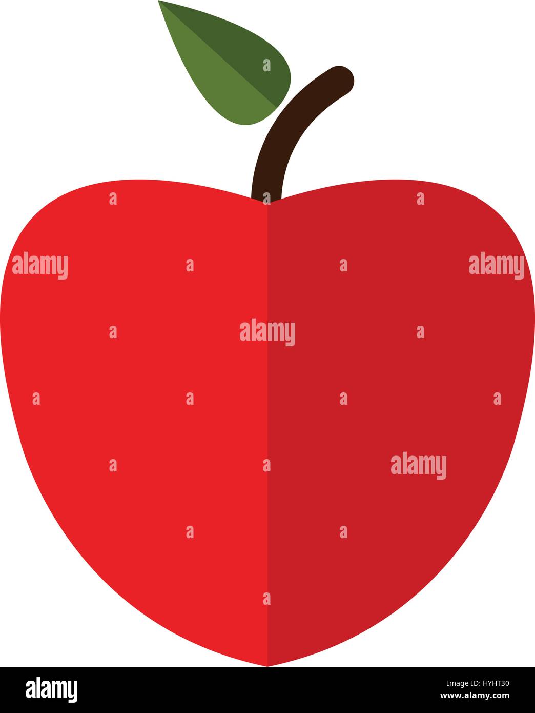 apple icon illustrated on a white background in vector Stock Vector ...