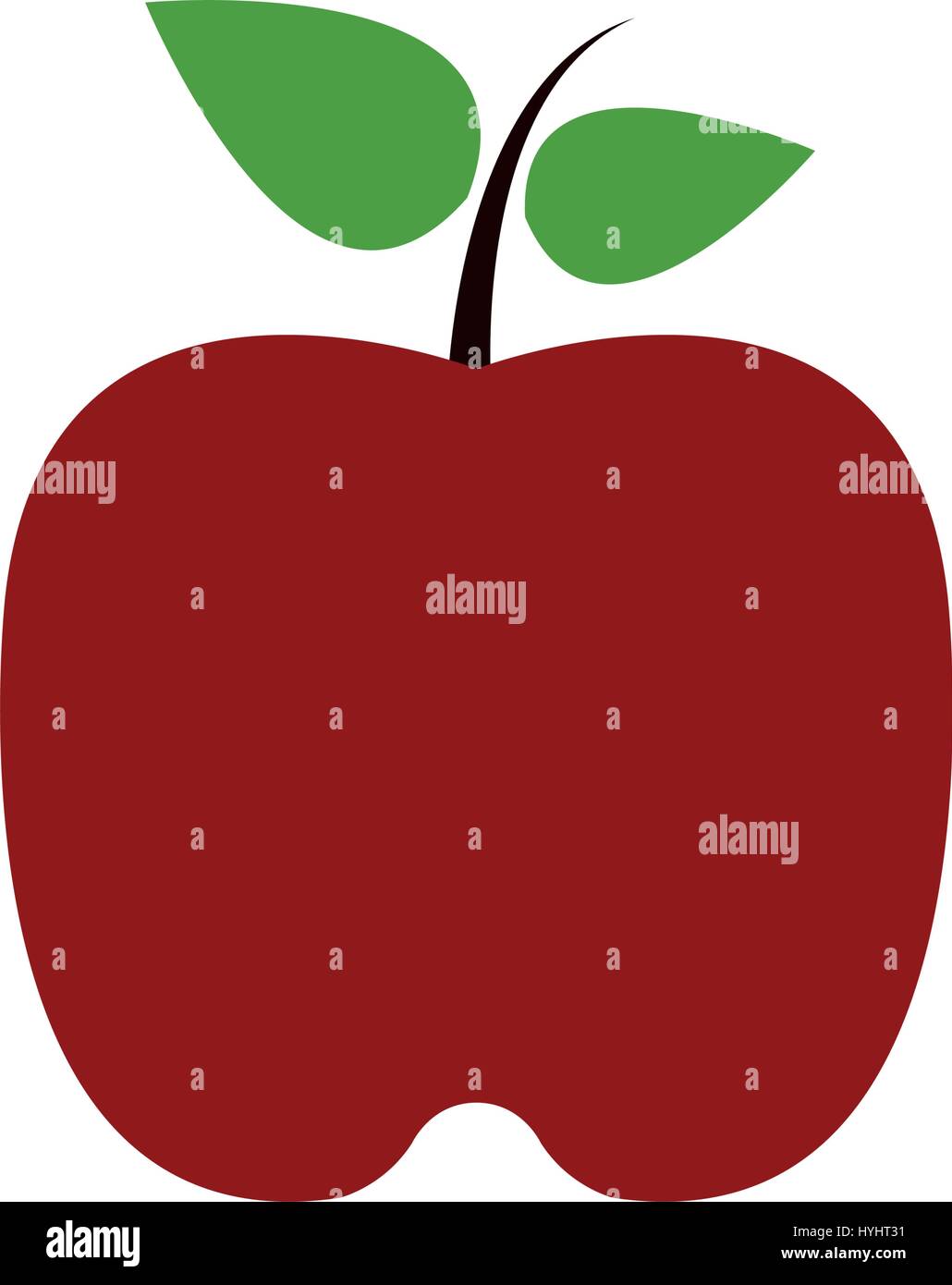 apple icon illustrated on a white background in vector Stock Vector ...