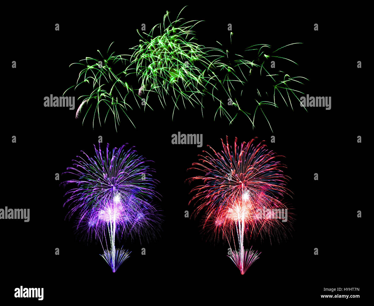 Fireworks light up in the sky, celebration concept Stock Photo - Alamy