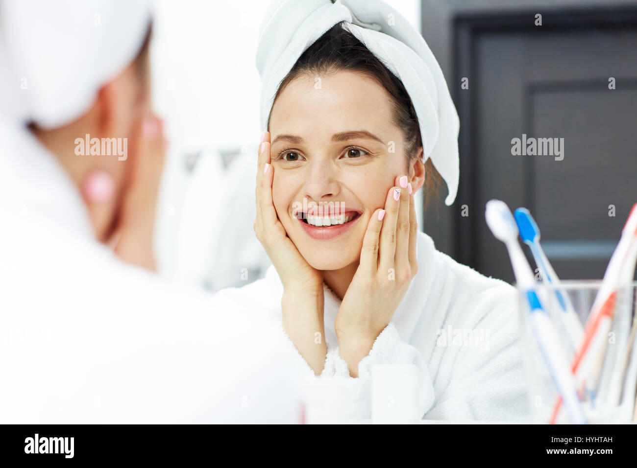 Morning facial treatment hi-res stock photography and images - Alamy