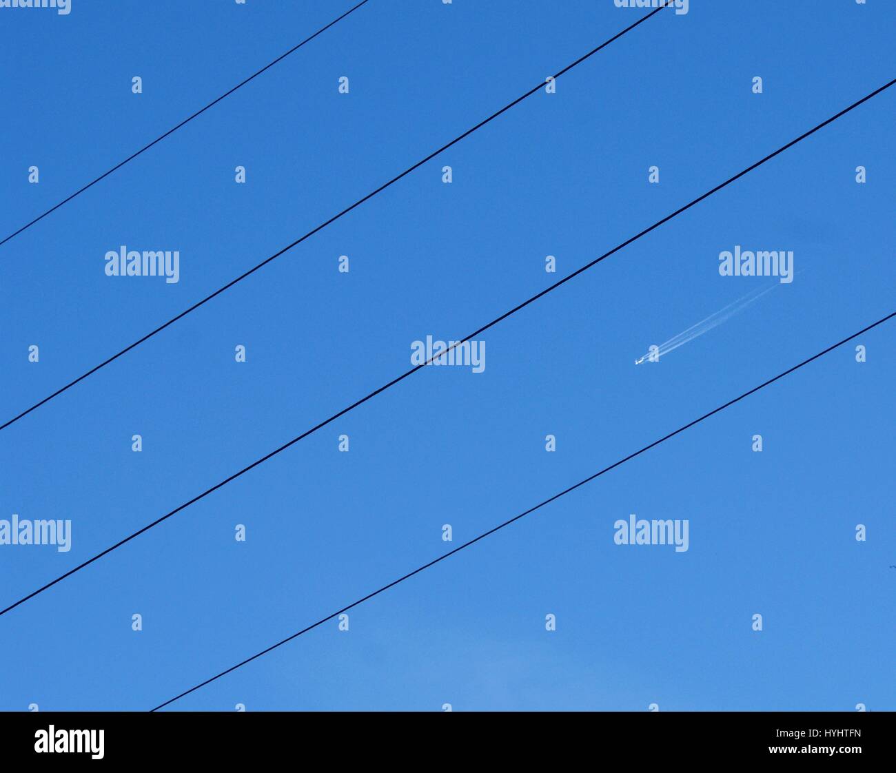 Lines in the Sky Stock Photo - Alamy
