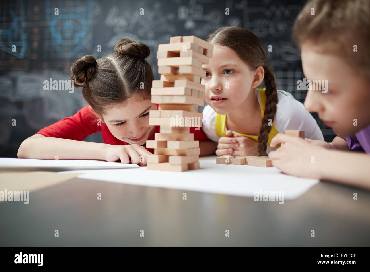 Game of classmates Stock Photo - Alamy
