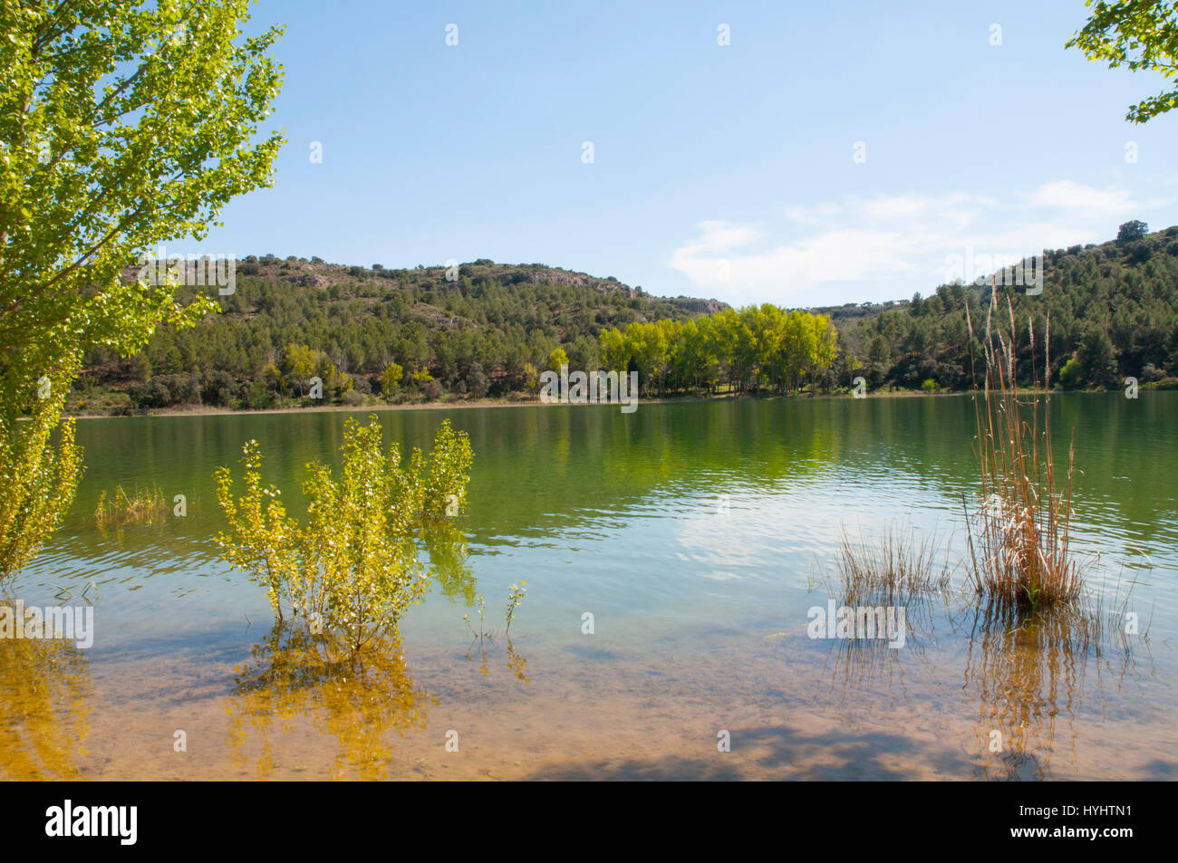 La Colgada lake. Lagunas de Ruidera Nature Reserve, Ciudad Real ...