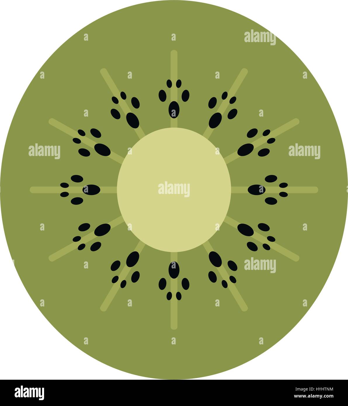 kiwi icon illustrated on a white background in vector Stock Vector ...