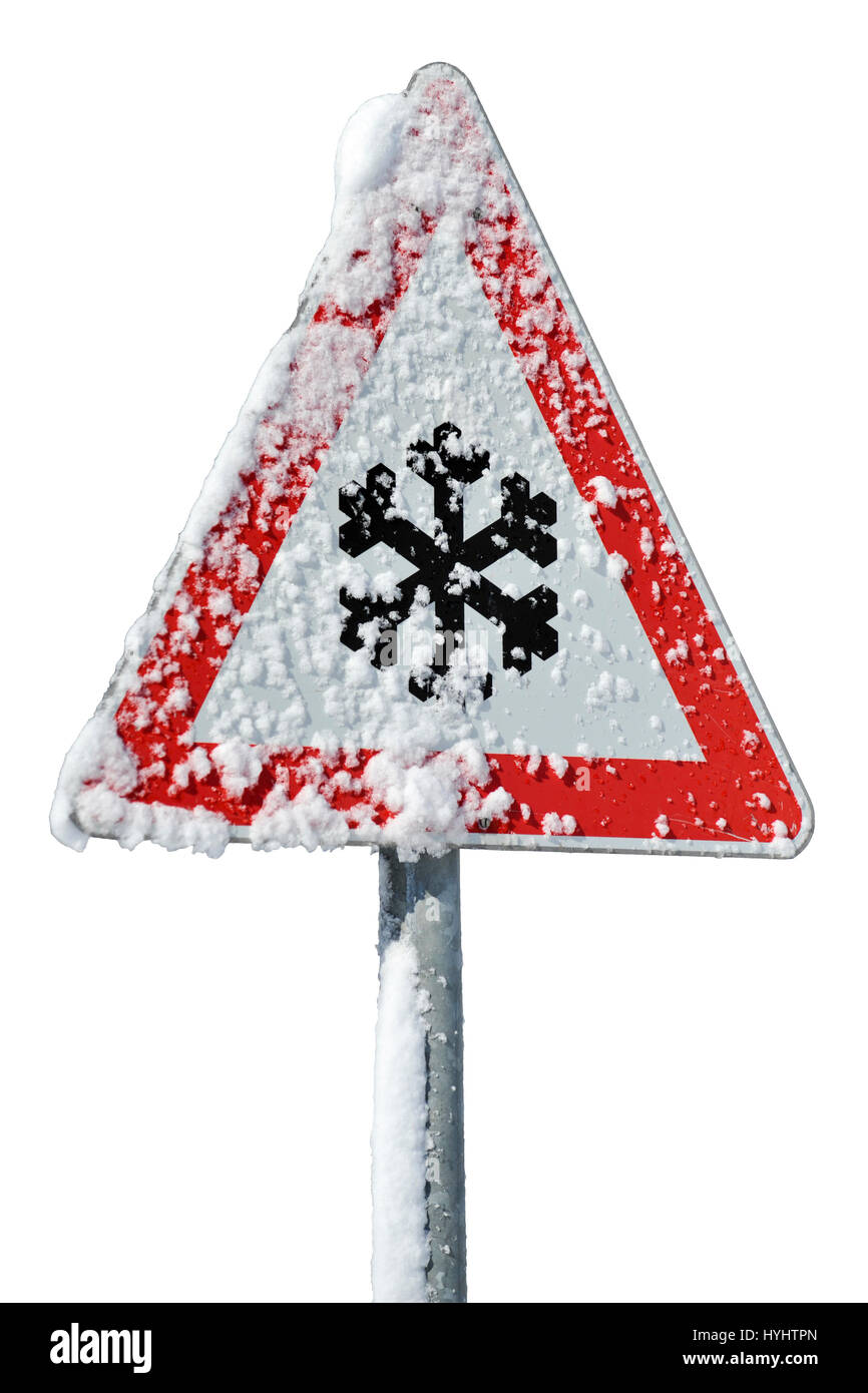 Road sign black ice hi-res stock photography and images - Alamy