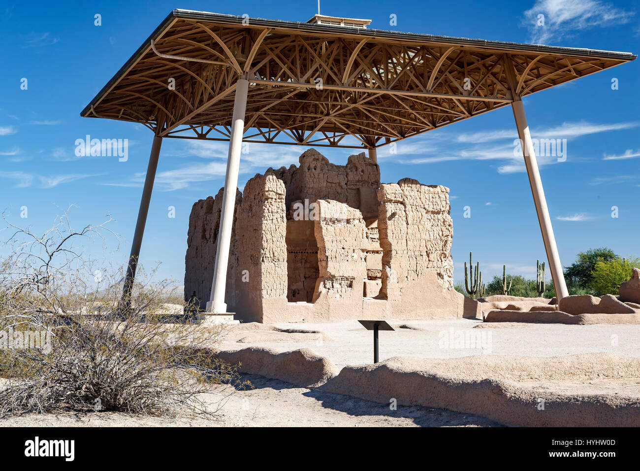 Great House, Casa Grande Ruins National Monument, Arizona USA Stock ...