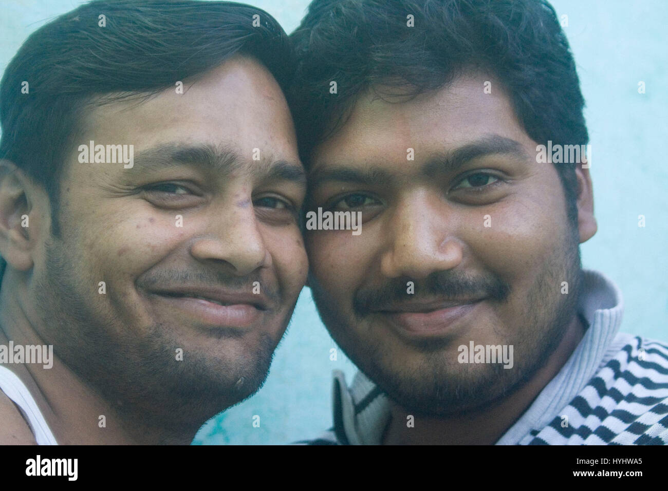Young Indian Men Pose Stock Photo - Alamy