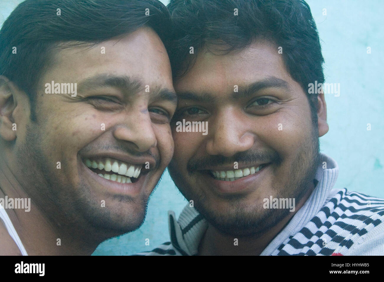 Young Indian Men Pose Stock Photo - Alamy
