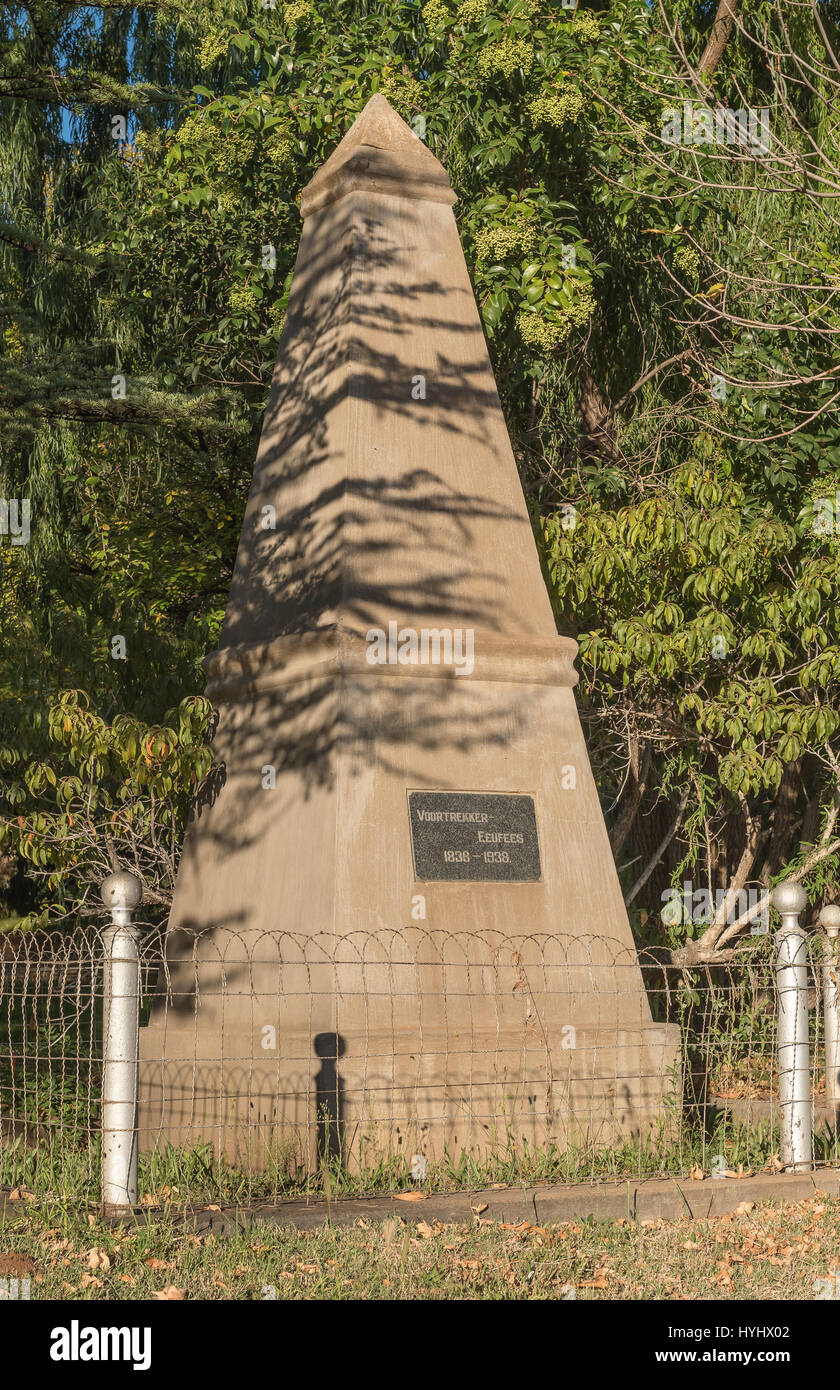 TROMPSBURG, SOUTH AFRICA - MARCH 21, 2017: The Voortrekker centenary ...