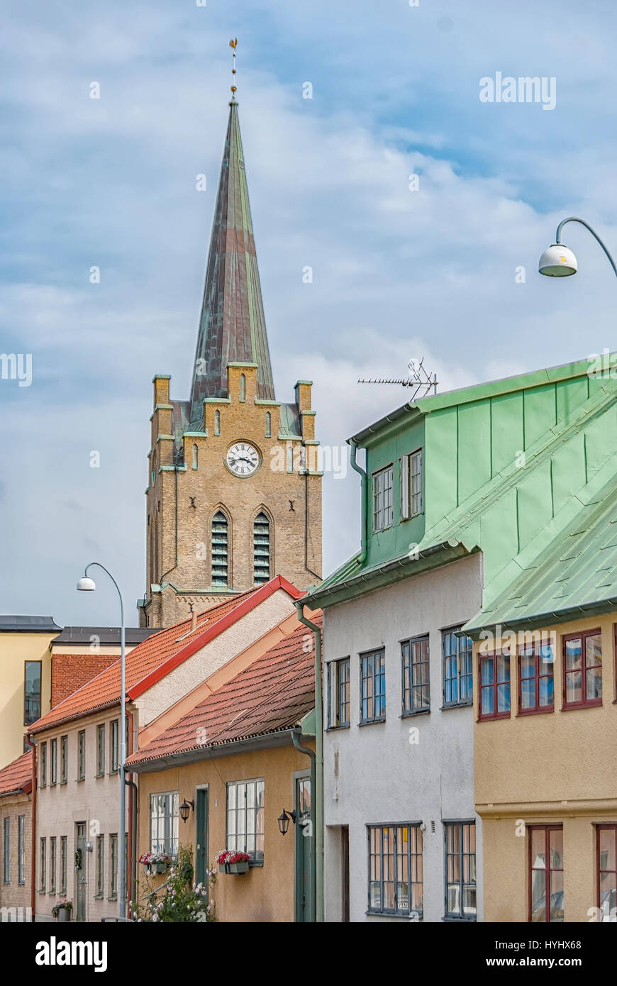 Street scene from the Swedish town of Halmstad Stock Photo - Alamy
