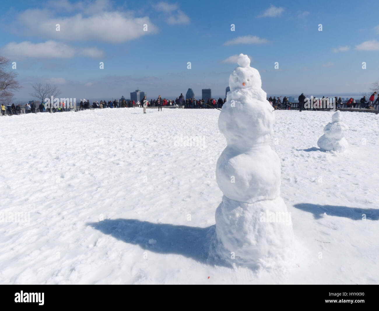 Mount royal park montreal winter hi-res stock photography and images ...