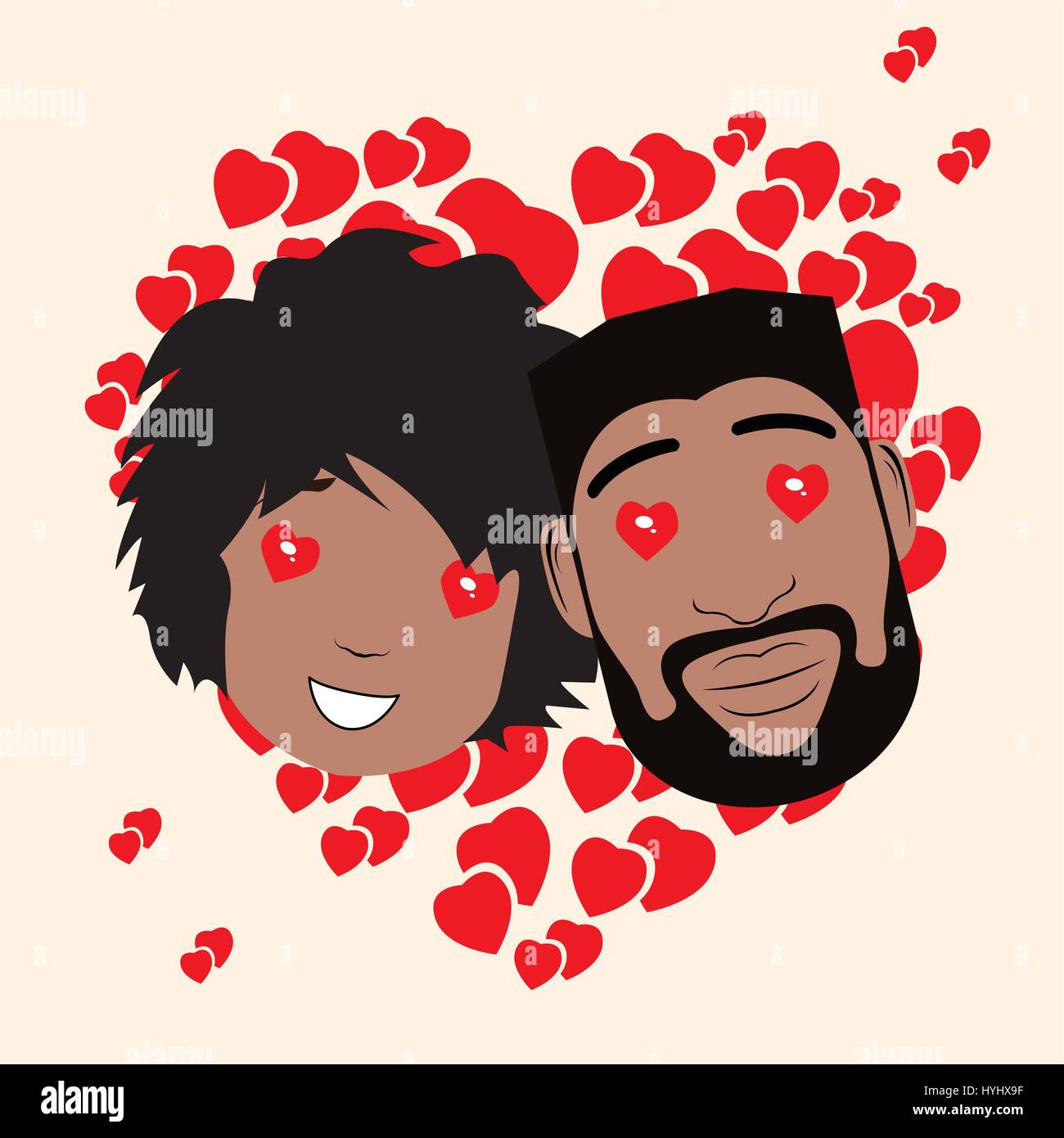 Isolated happy couple Stock Vector Image & Art - Alamy