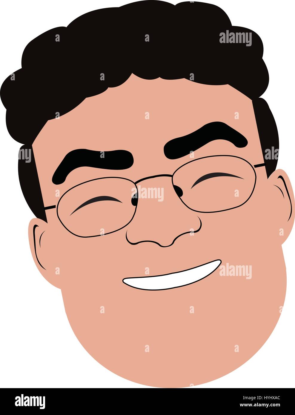Isolated happy avatar Stock Vector Image & Art - Alamy