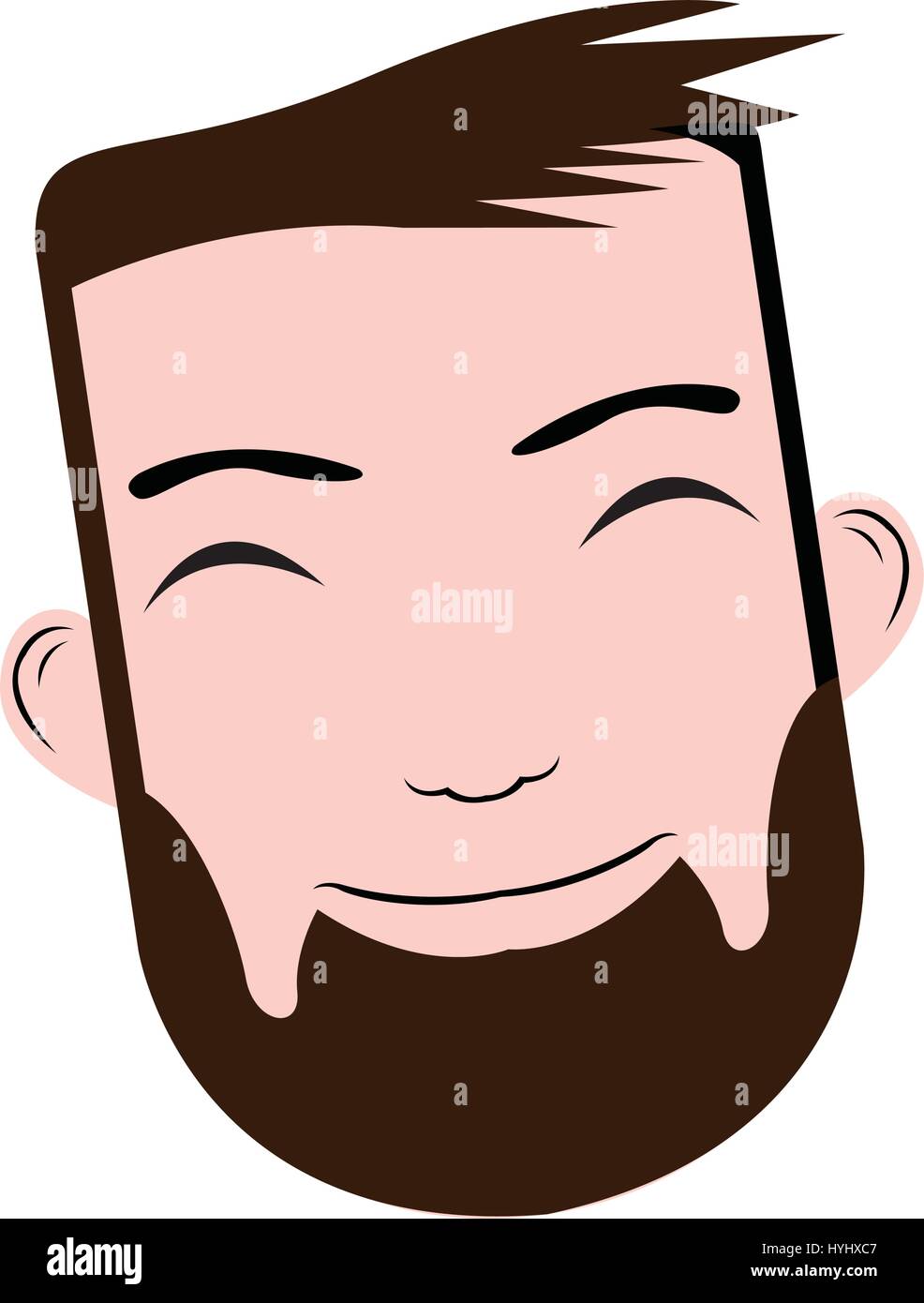 Isolated happy avatar Stock Vector Image & Art - Alamy