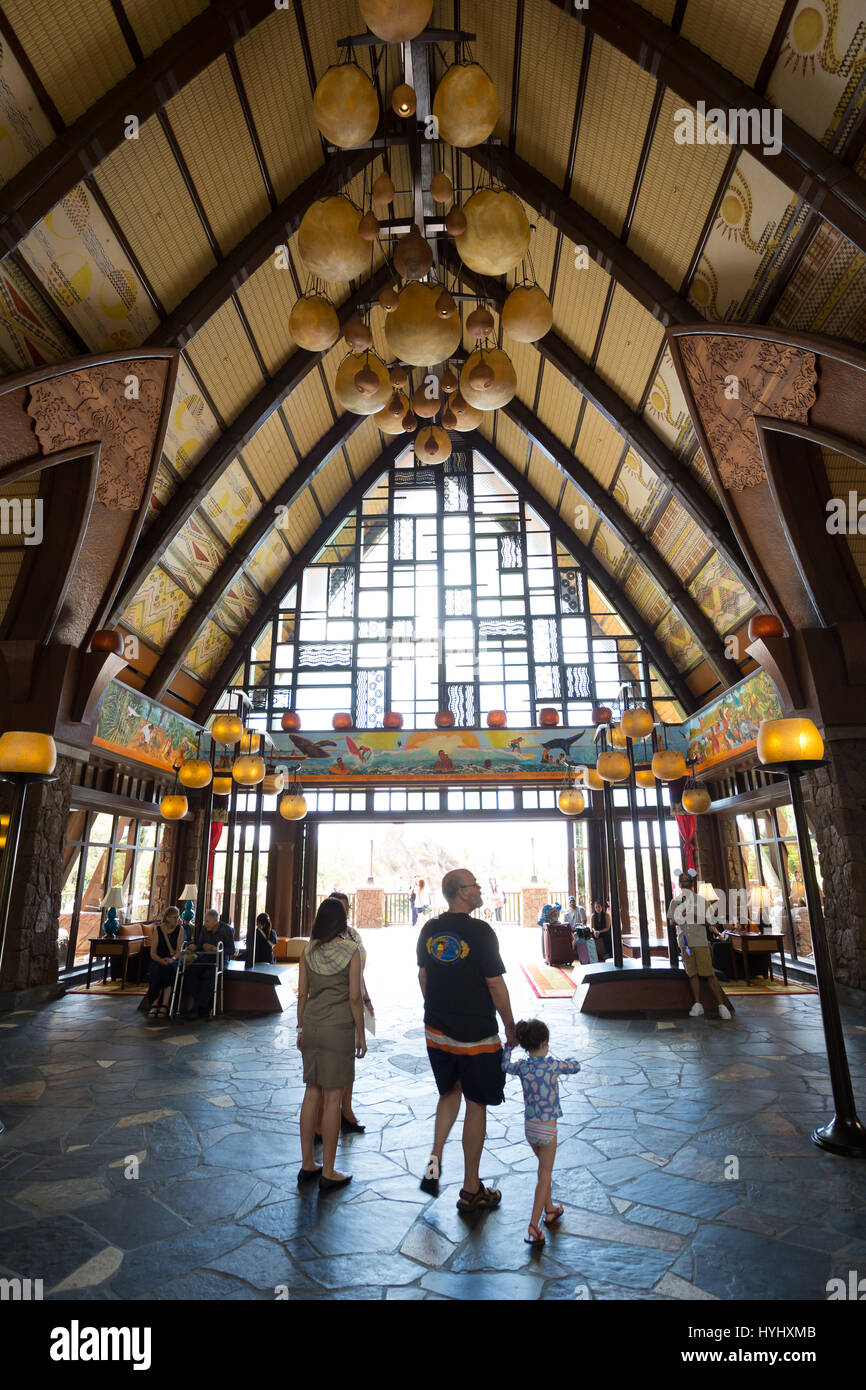 KO'OLINA, OAHU, HAWAII - FEBRUARY 26, 2017: Disney Aulani Resort, an ...