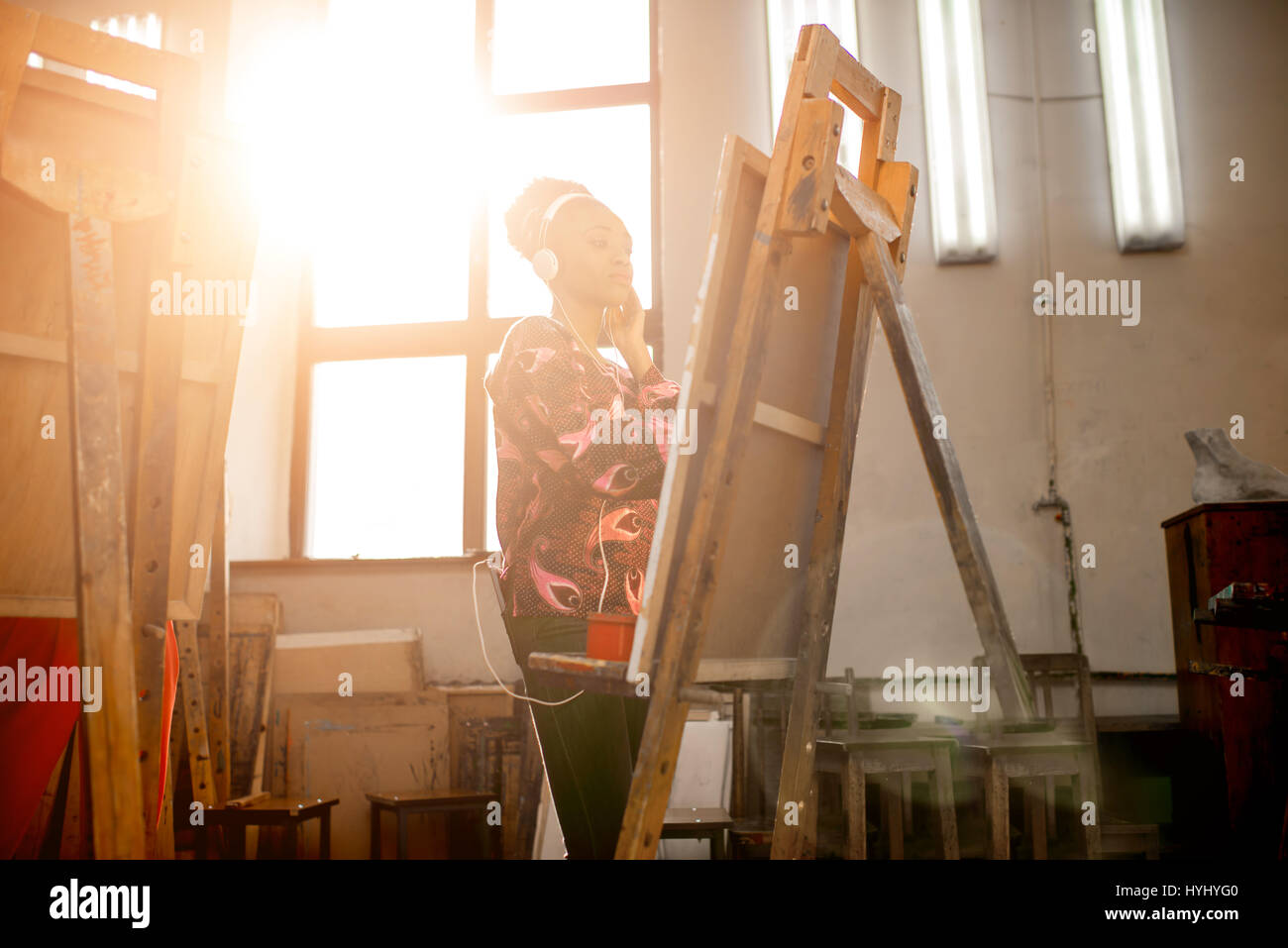 Student drawing at the university Stock Photo - Alamy