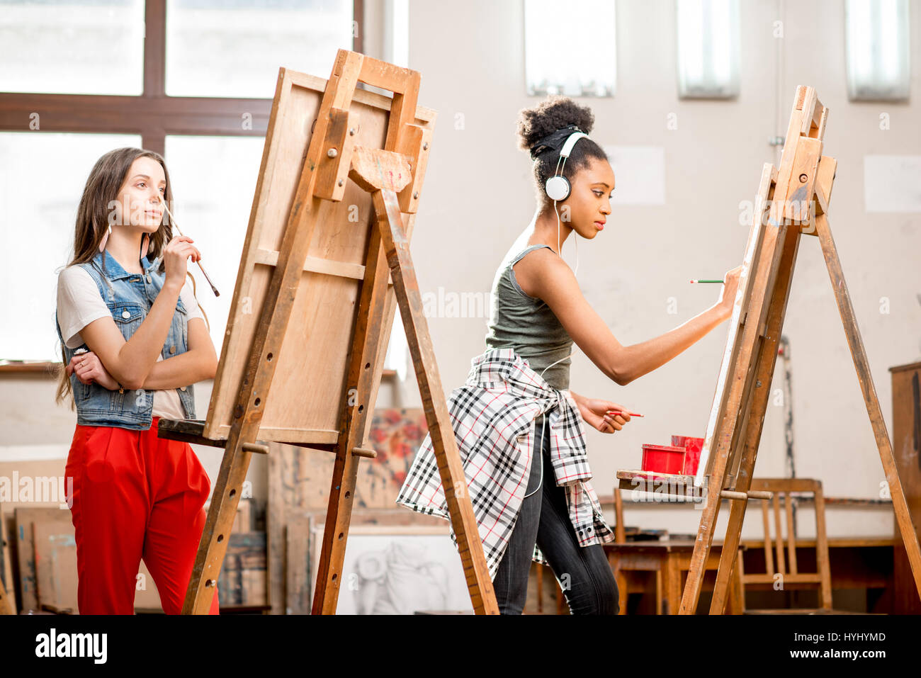 African american artist pencil drawing hi-res stock photography and ...