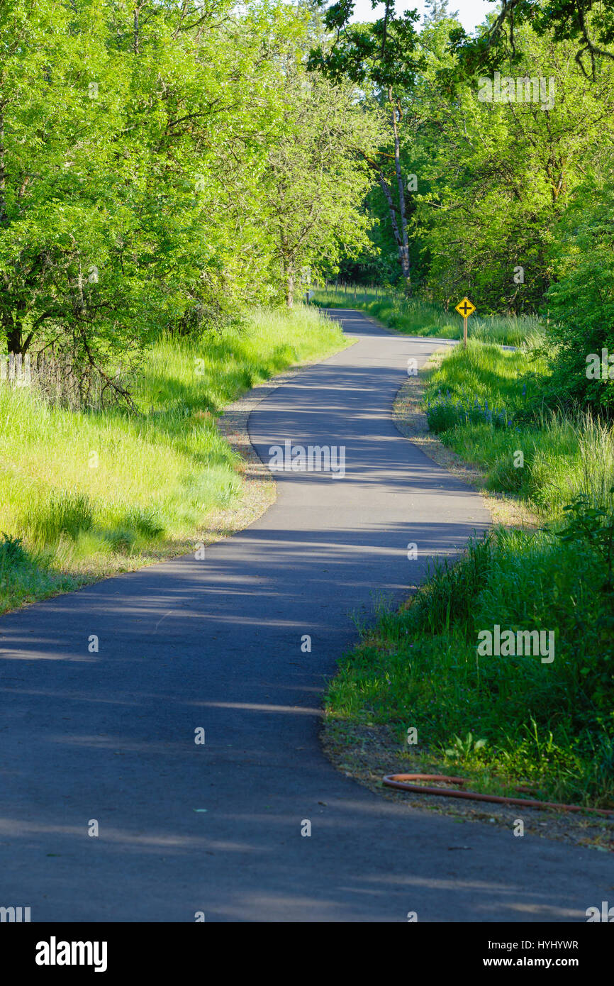 This paved bike and running path is free for the public to use to ...