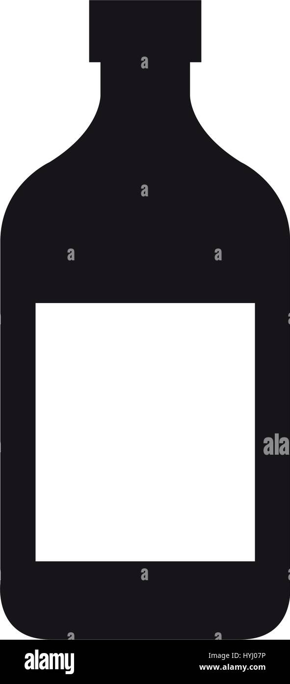 liquor bottle icon illustrated on a white background in vector Stock ...