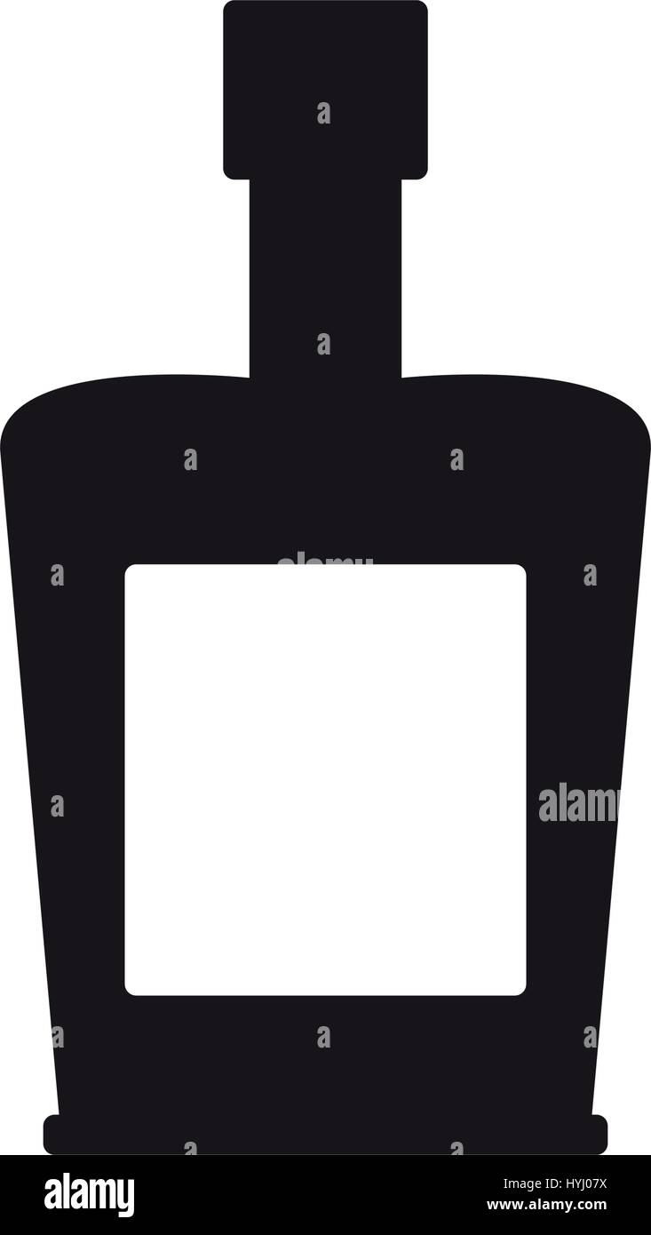 liquor bottle icon illustrated on a white background in vector Stock ...