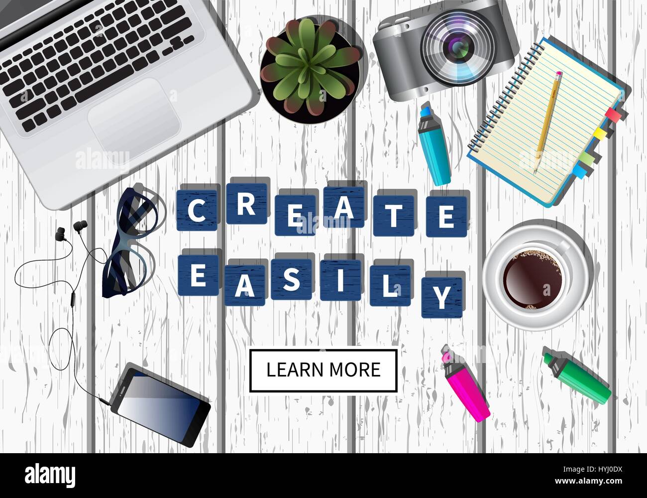 Banner placed in empty Stock Vector Images - Alamy