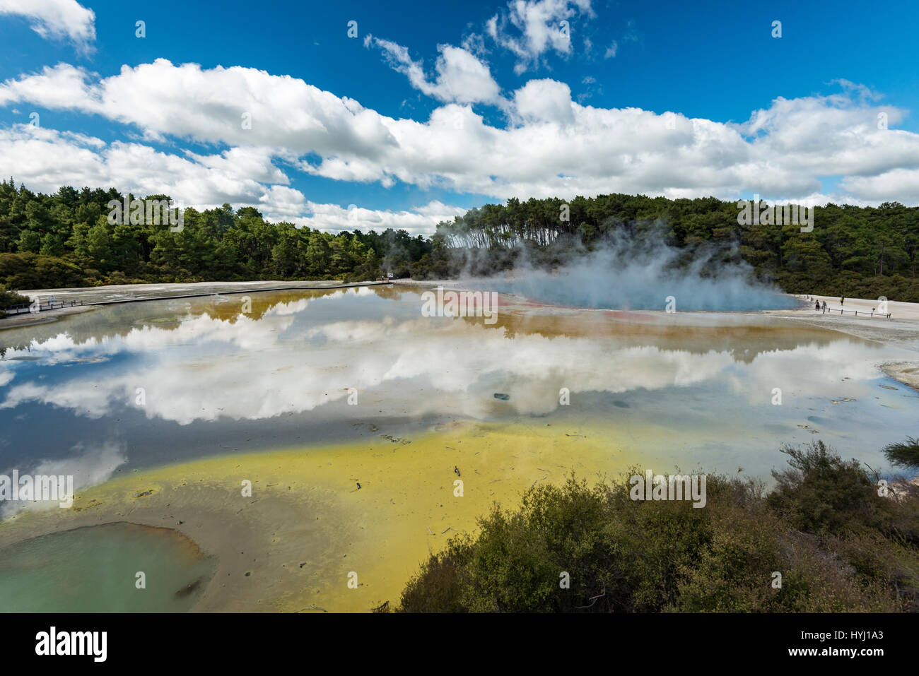 The Artist's Palette, hot springs with minerals, Waiotapu, Waiotapu ...