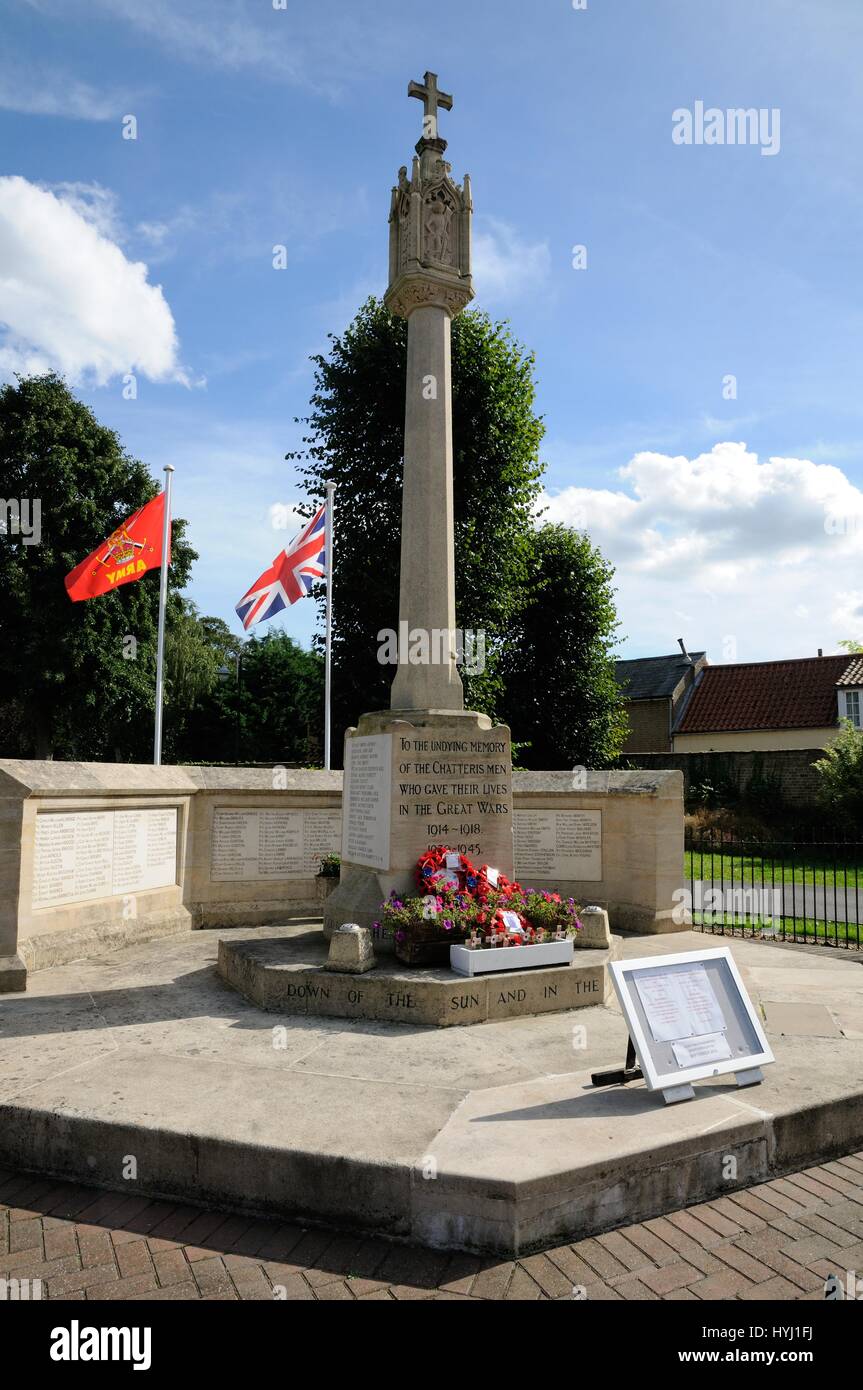 War Memorial, Chatteris, Cambridgeshire Stock Photo - Alamy
