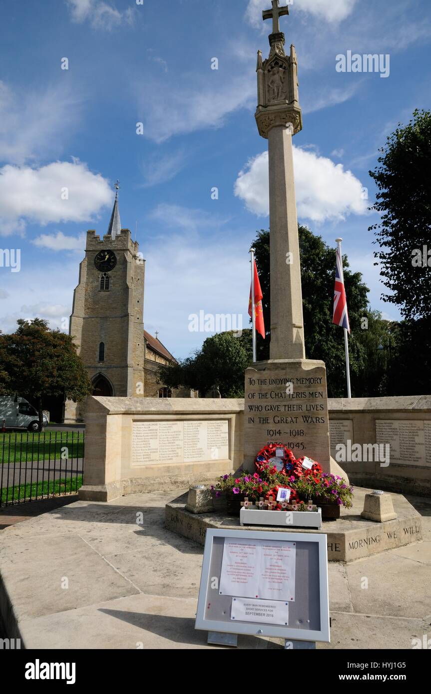 War Memorial, Chatteris, Cambridgeshire Stock Photo - Alamy