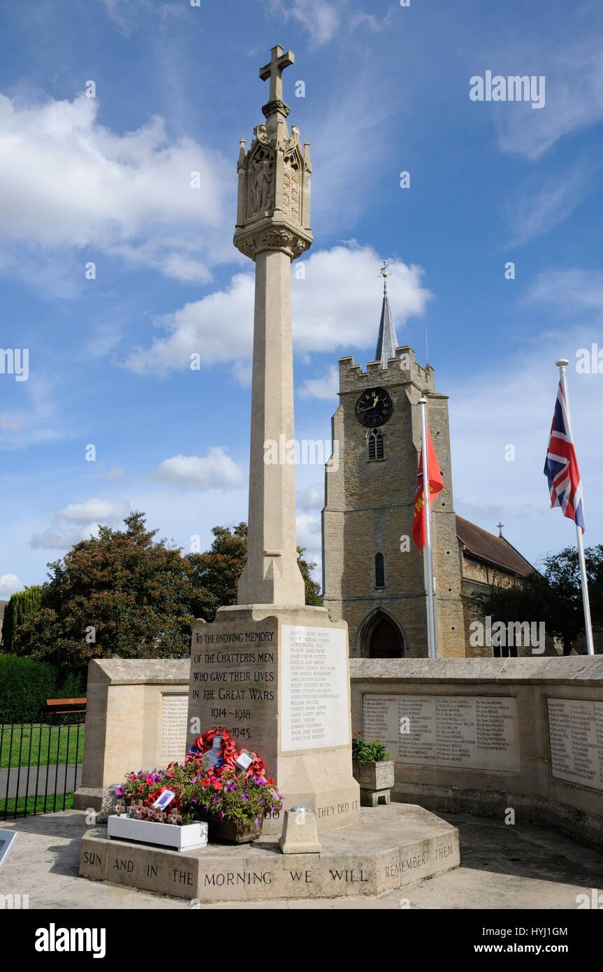War Memorial, Chatteris, Cambridgeshire Stock Photo - Alamy