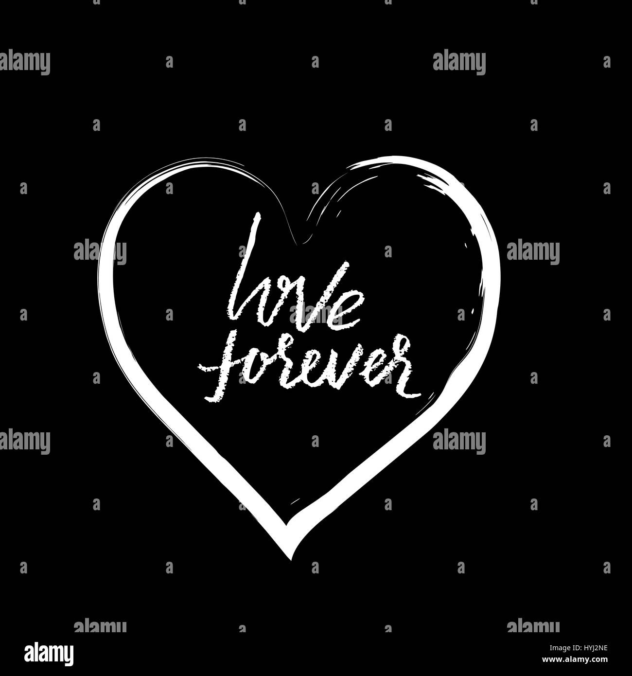 Always forever hand lettering design hi-res stock photography and ...