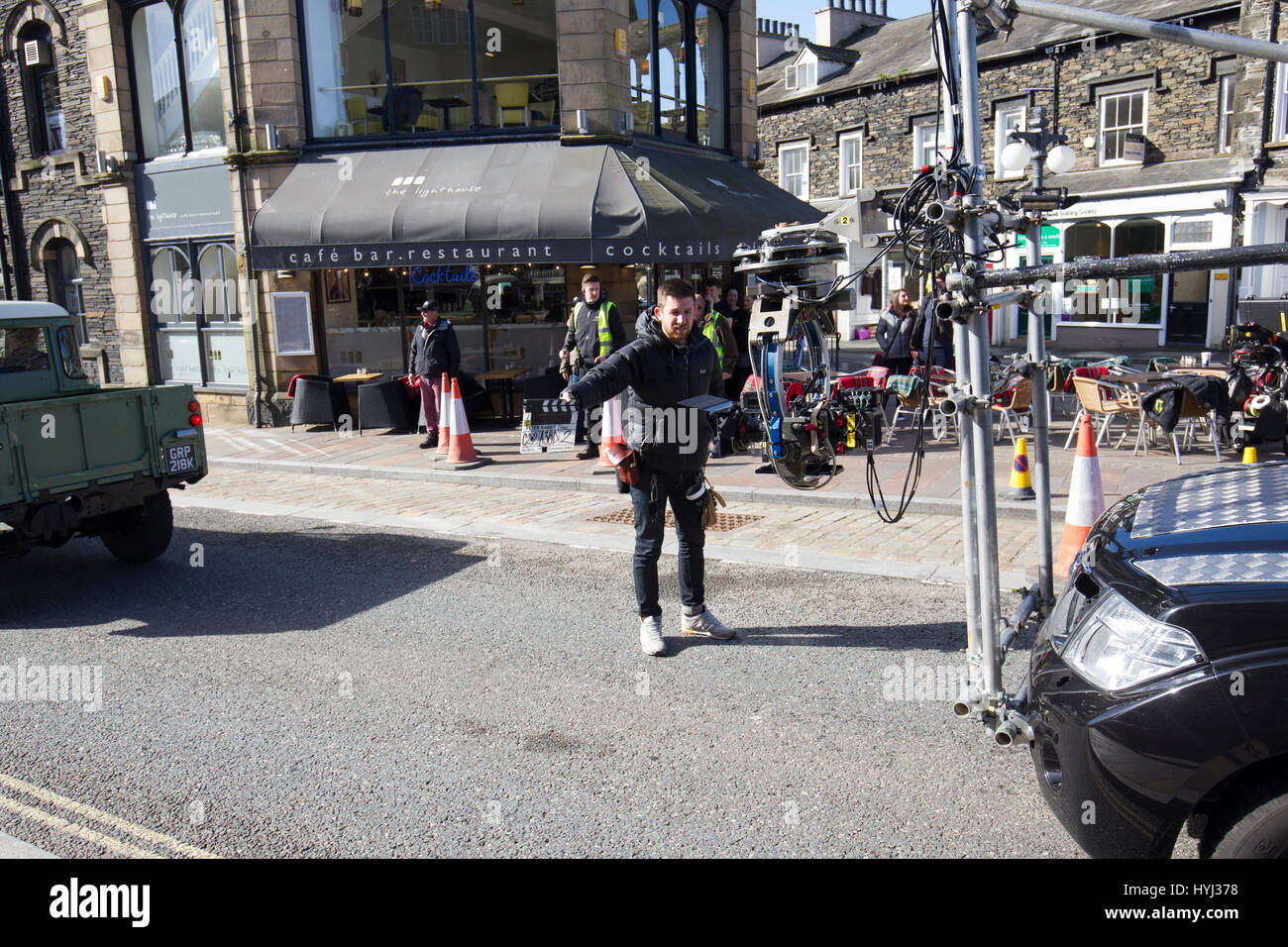 Cumbria, UK. 4th Apr, 2017. Windermere Village Cumbria Peter Rabbit ...