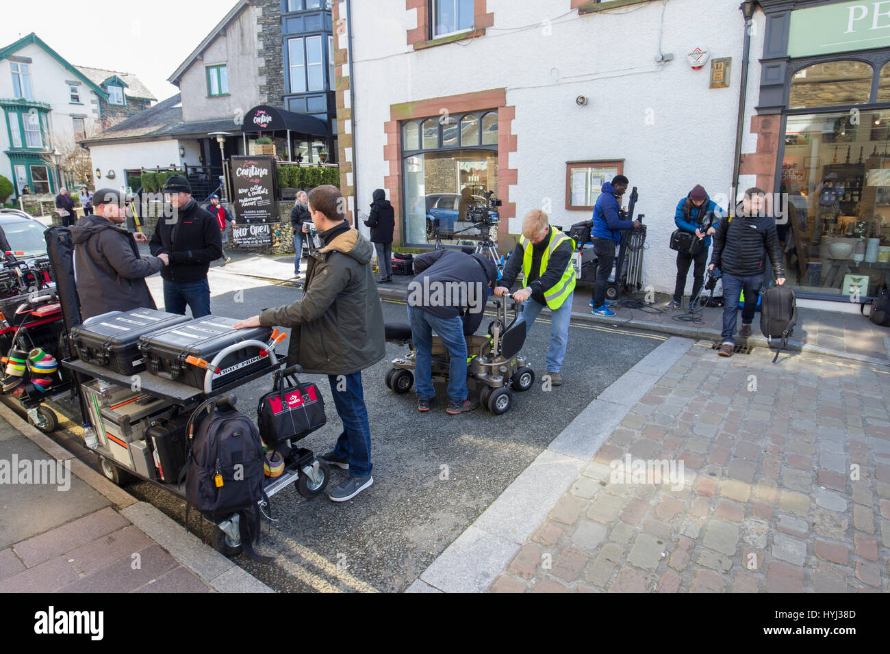 Cumbria, UK. 4th Apr, 2017. Windermere Village Cumbria Peter Rabbit ...