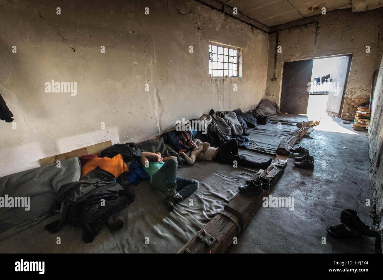 Beograd, Vojvodina, Serbia. 22nd Mar, 2017. Inside the living quarters ...