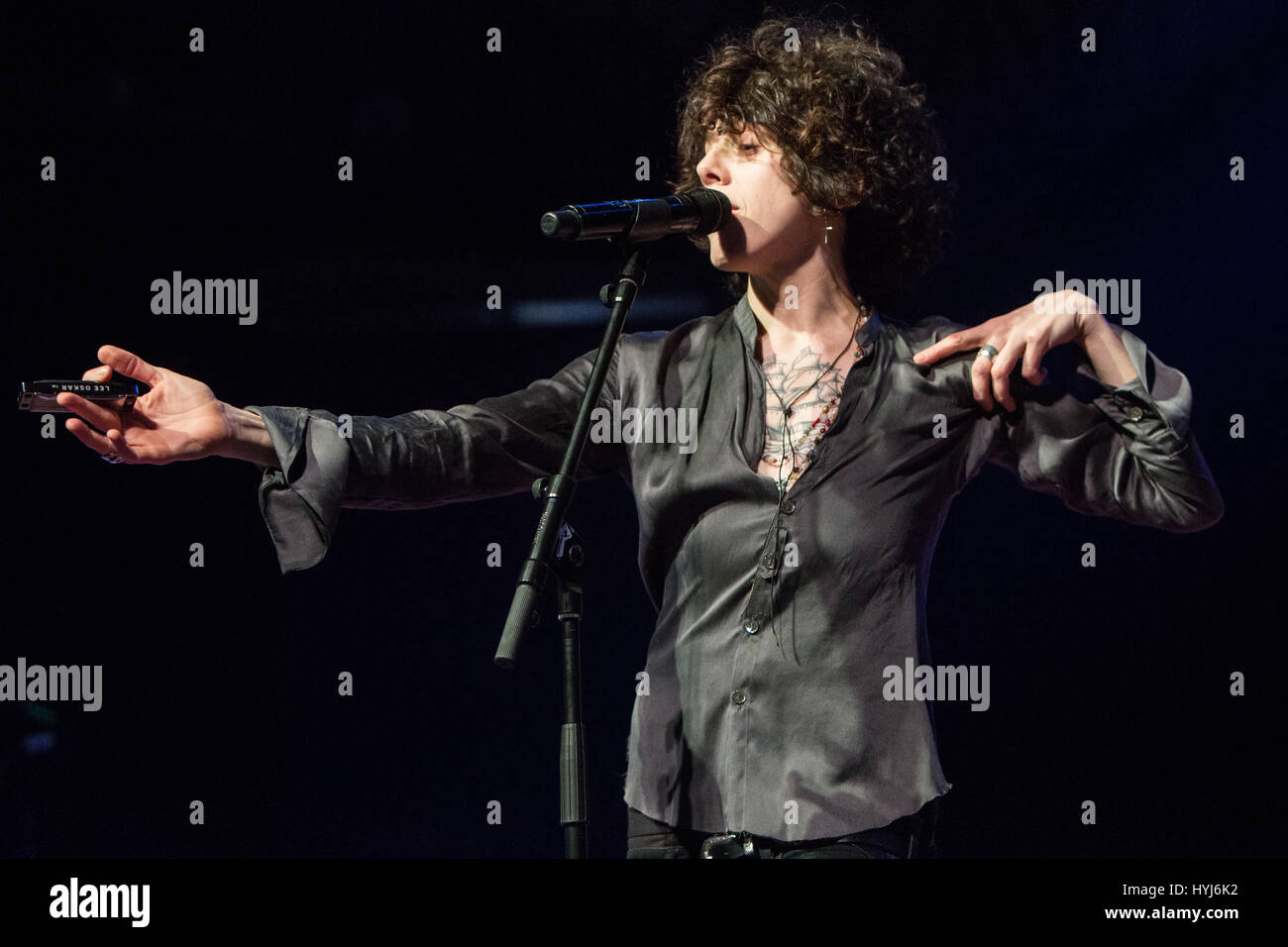 Milan Italy. 03th April 2017. The American singer-songwriter Laura ...