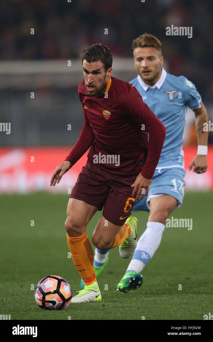 Stadio Olimpico, Rome, Italy. 04th Apr, 2017. Tim Cup, semifinal ...