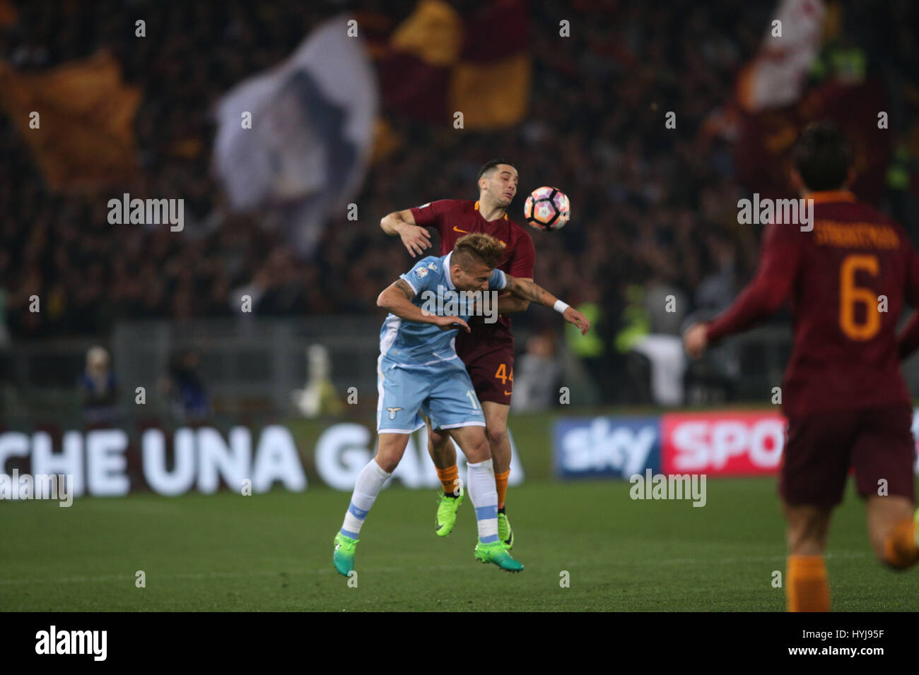 Stadio Olimpico, Rome, Italy. 04th Apr, 2017. Tim Cup, semifinal ...