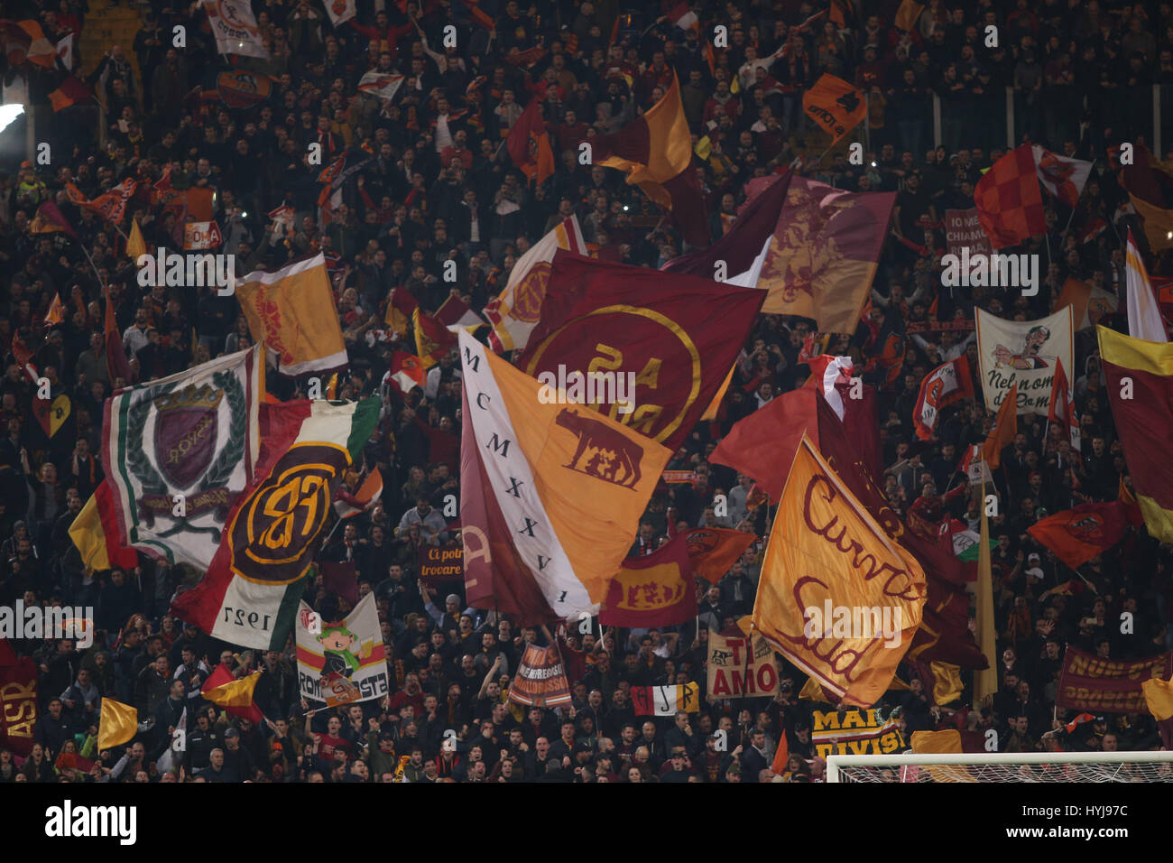 Stadio Olimpico, Rome, Italy. 04th Apr, 2017. Tim Cup, semifinal ...