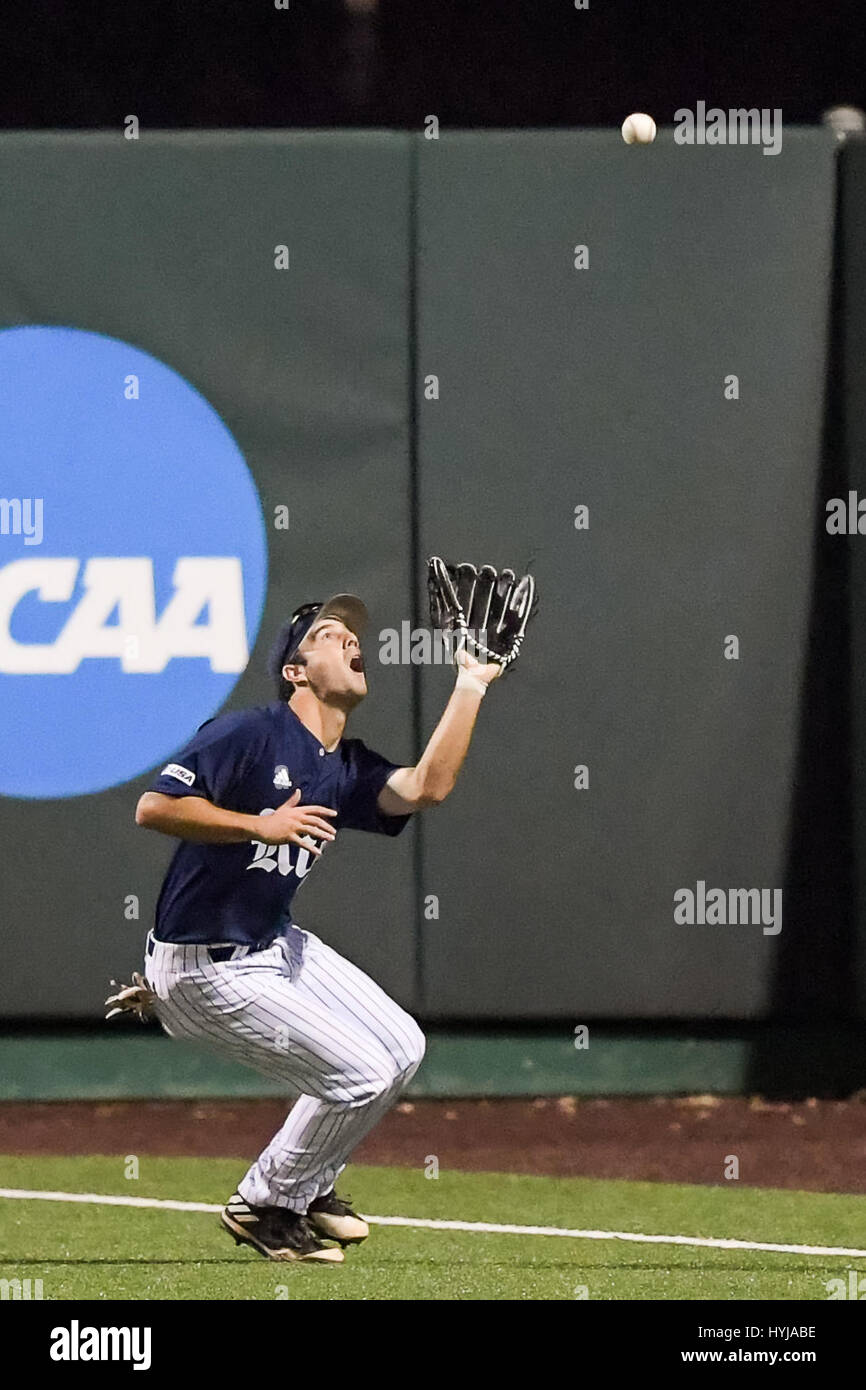 HOUSTON -- Rice outfielder Charlie Warren (5) makes the catch for the ...