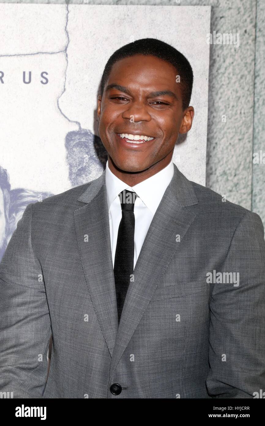 Los Angeles, California, USA. 4th Apr, 2017. Jovan Adepo at arrivals ...