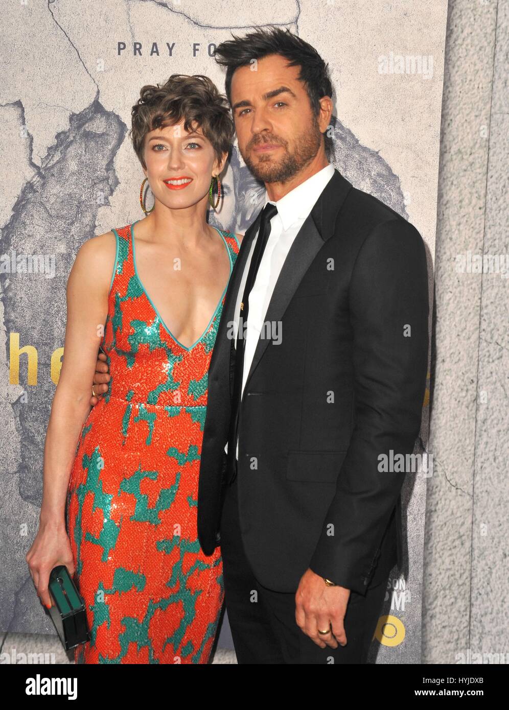 Carrie Coon, Justin Theroux at arrivals for THE LEFTOVERS Season 3 ...