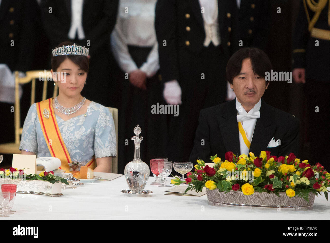 Tokyo, Japan. 4th April, 2017. Japanese Prince Akishino during Gala ...