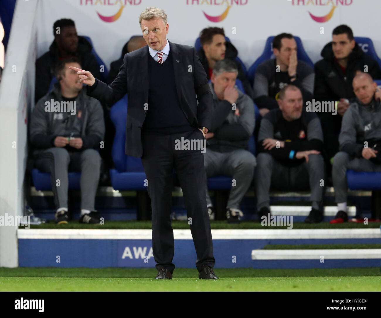 Sunderland manager David Moyes during the Premier League match at the ...